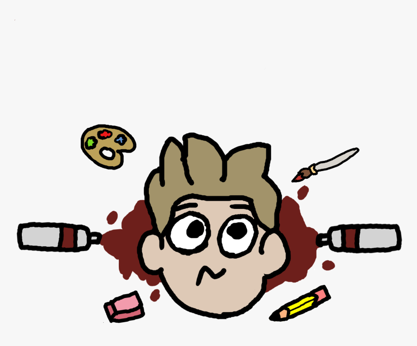 Red Paint Spill Desgin - Cartoon, HD Png Download , Transparent Png ...