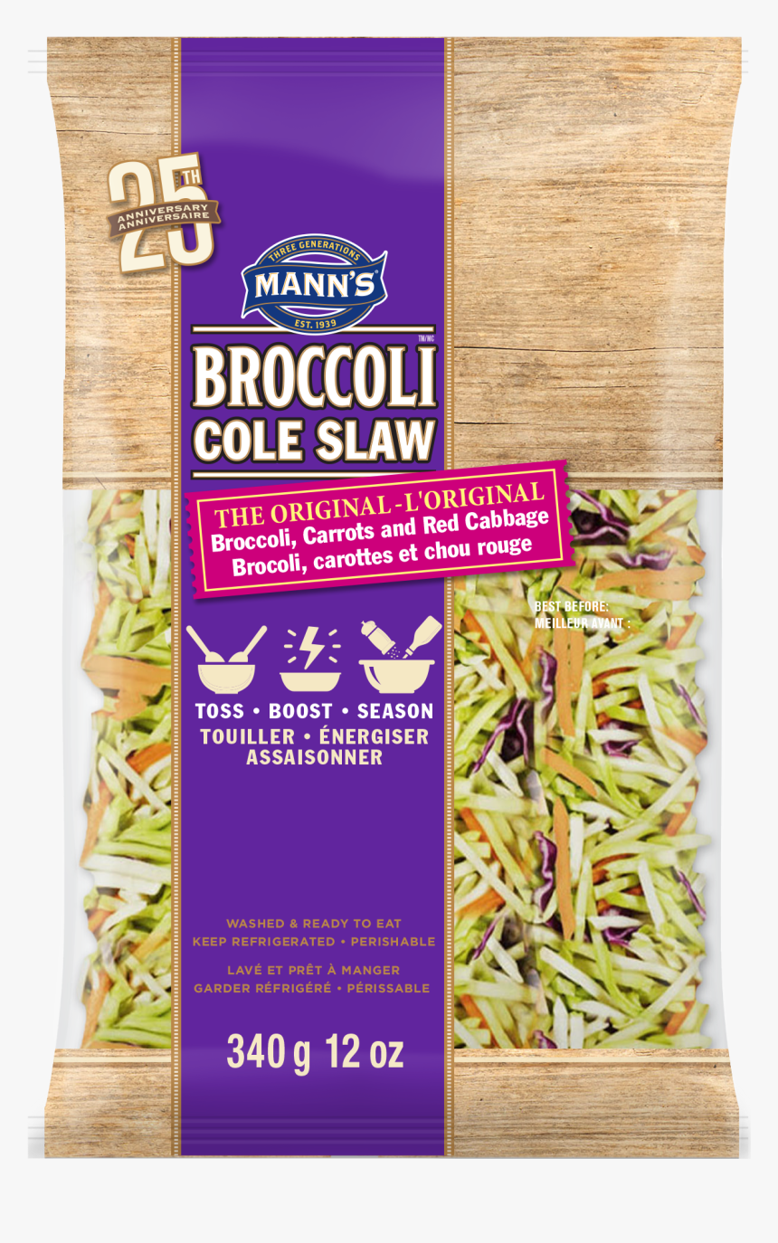 Mann S Broccoli Cole Slaw - Broccoli Coleslaw Mix, HD Png Download ...