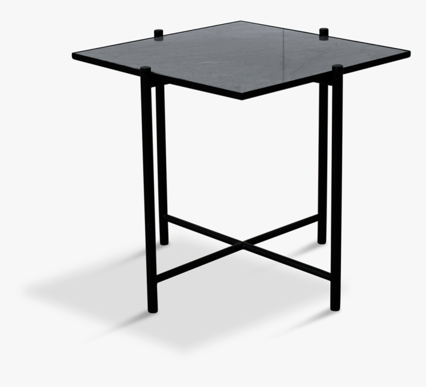 New Grey Side Table Black Frame - Accent & End Tables, HD Png Download ...