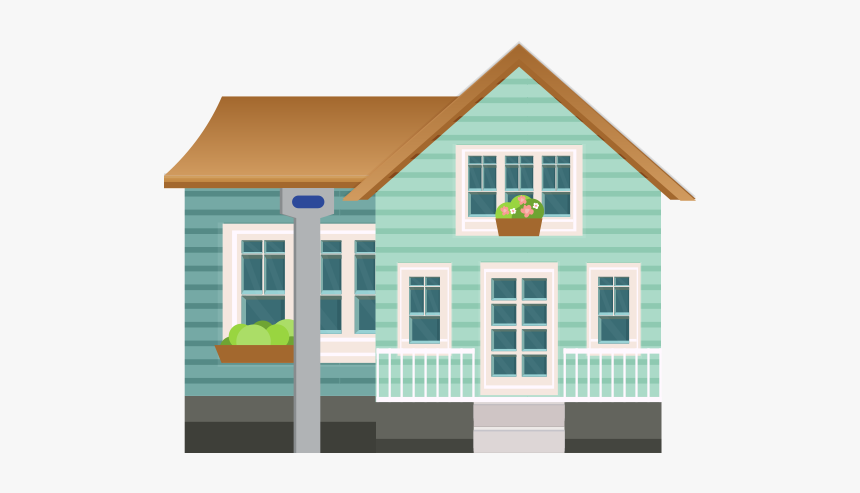 Colorful Houses Vector, HD Png Download , Transparent Png Image - PNGitem