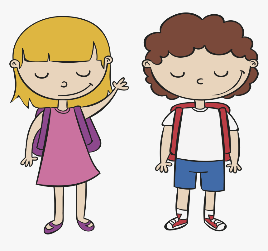 Two Students Clipart
