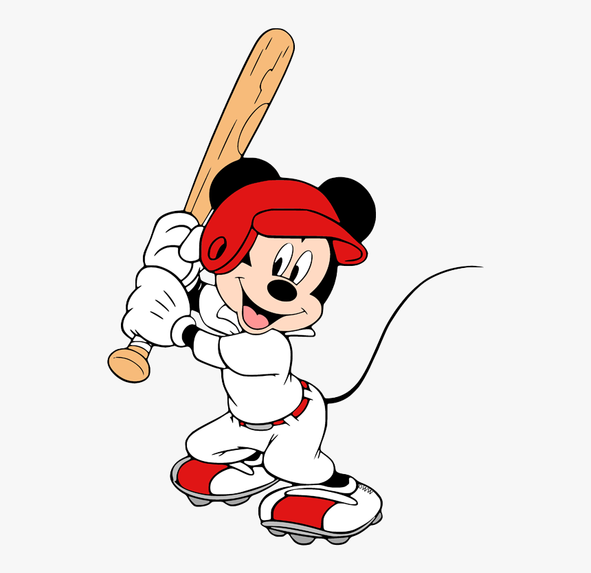 Mickey Mouse Baseball Clipart, HD Png Download , Transparent Png Image ...