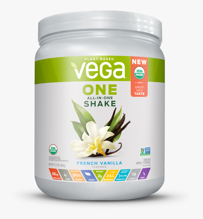 Vega One Organic All In One Plant Protein Powder, French - Vega One ...