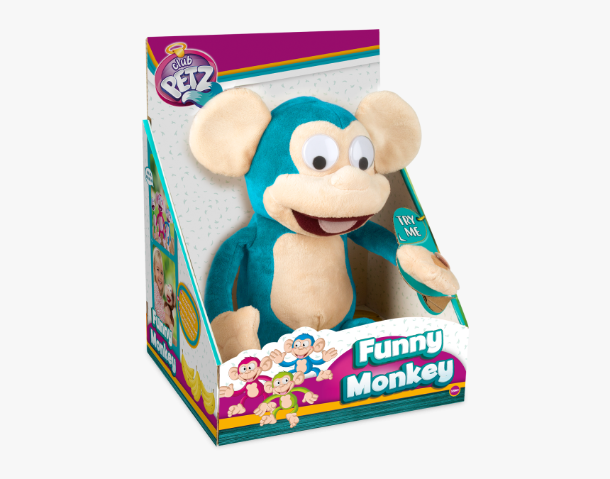 94161im4 Box 02 V73 - Club Petz Funny Monkey, HD Png Download ...