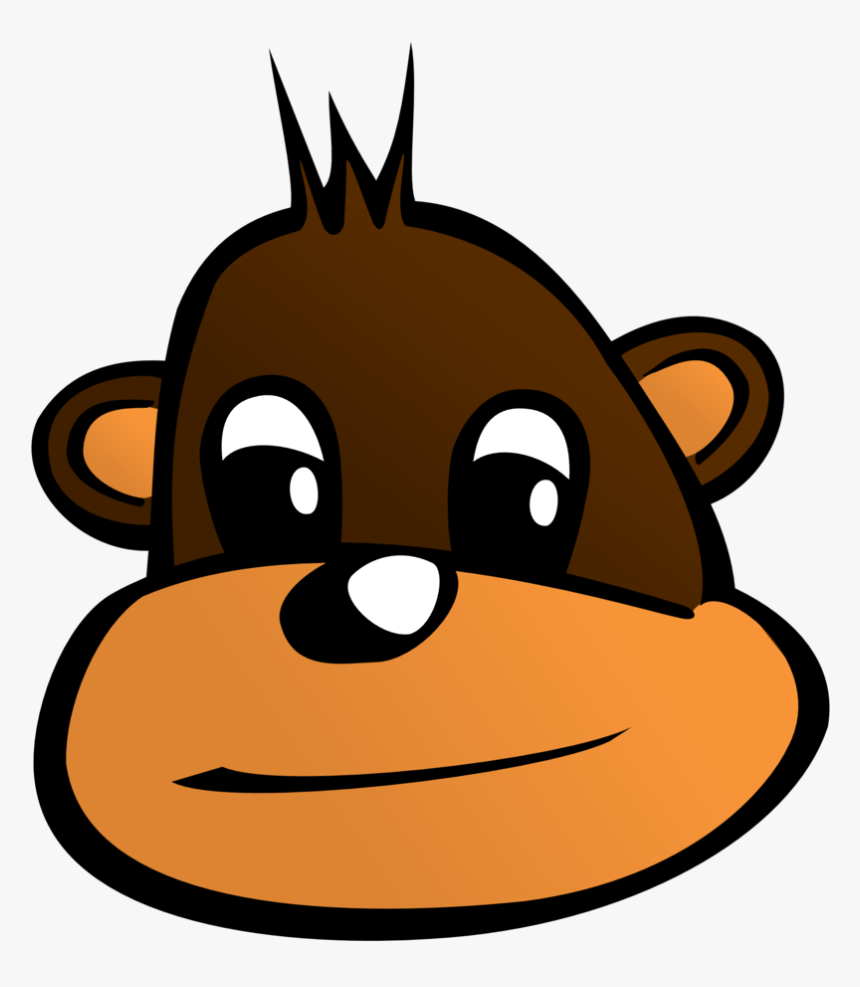 Monkey Head - Monkey With Hat Cartoon, HD Png Download , Transparent ...
