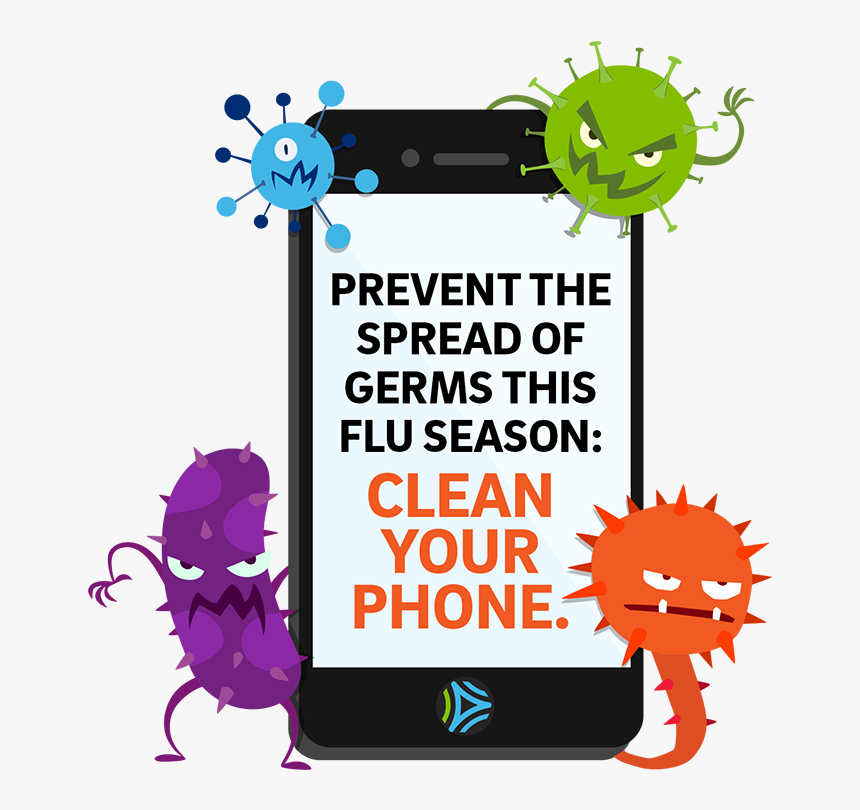 Transparent Germs Png - Cartoon Germs On Telephone, Png Download ...