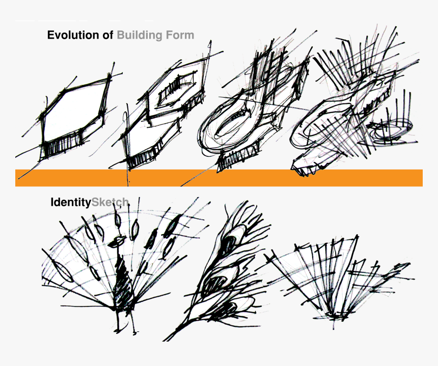 Idea Development Sketches Concept - Building Form Evolution, HD Png ...