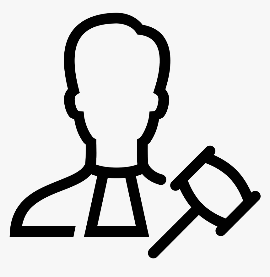 Court Hammer Drawing At - Administration Icon Png, Transparent Png ...