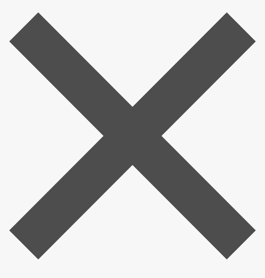 X Icon Svg - Close Icon Png Gray, Transparent Png , Transparent Png ...
