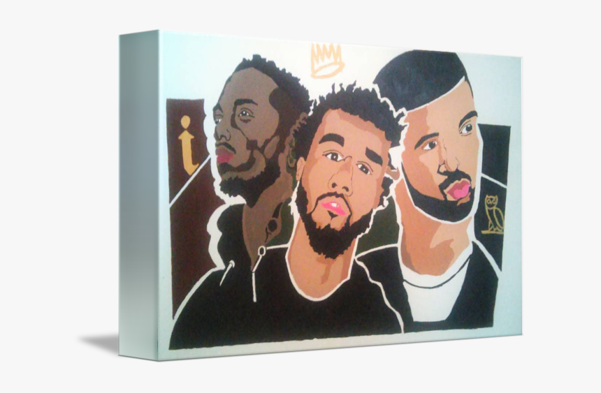 J Drawing Cole - Drake Kendrick Jcole Pop Art, HD Png Download ...