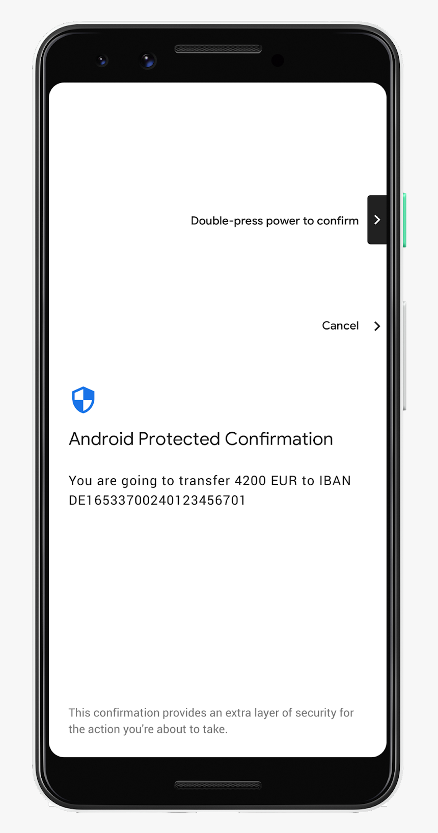 Android Protected Confirmation Example, HD Png Download , Transparent ...