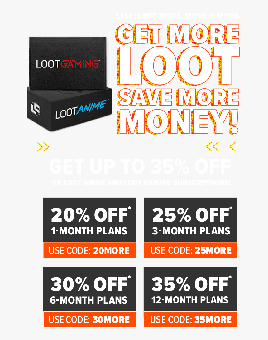 Save Up To 35% On Loot Anime And Loot Gaming Subscriptions - Graphic ...