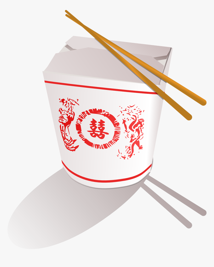 Chinese Take Out Box Clip Art
