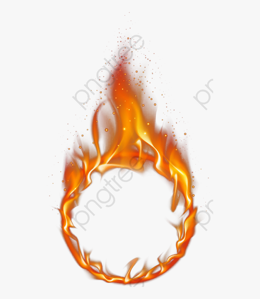 Fire Ring White Background