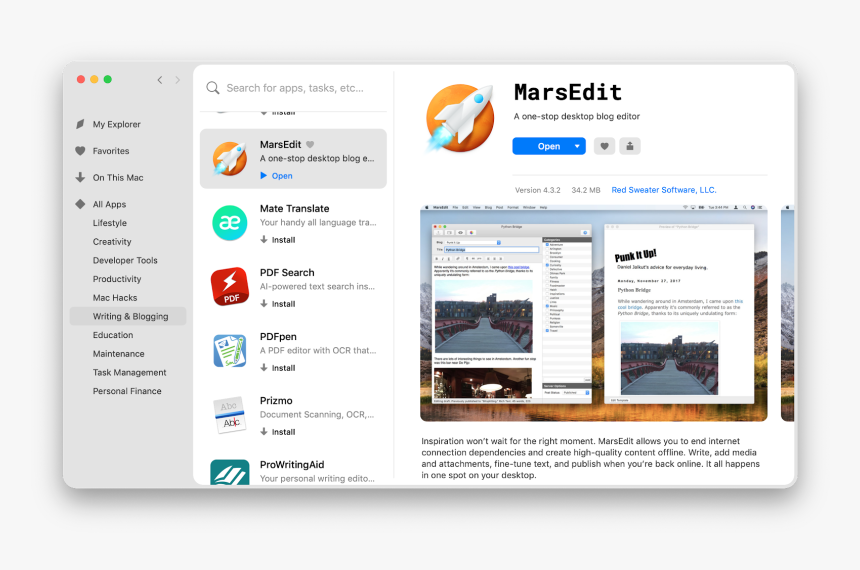 Marsedit App On Setapp - Remote Control App Mac, HD Png Download , Transparent Png Image - PNGitem