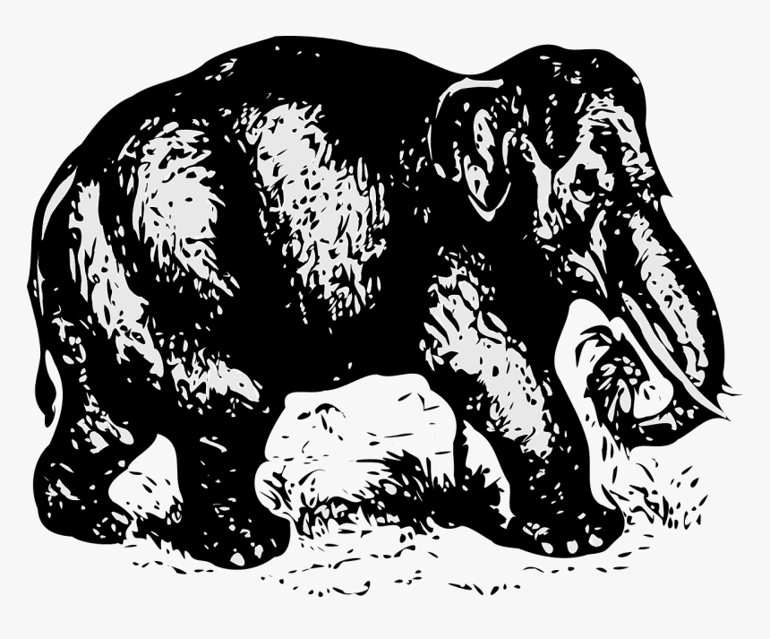 Elephant Svg Clip Arts - Elephant, HD Png Download , Transparent Png ...