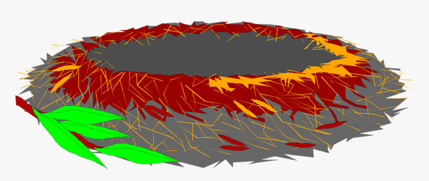Red, Brown, Empty, Nest, Sticks, Twig, Leaves - Bird Nest Illustration ...
