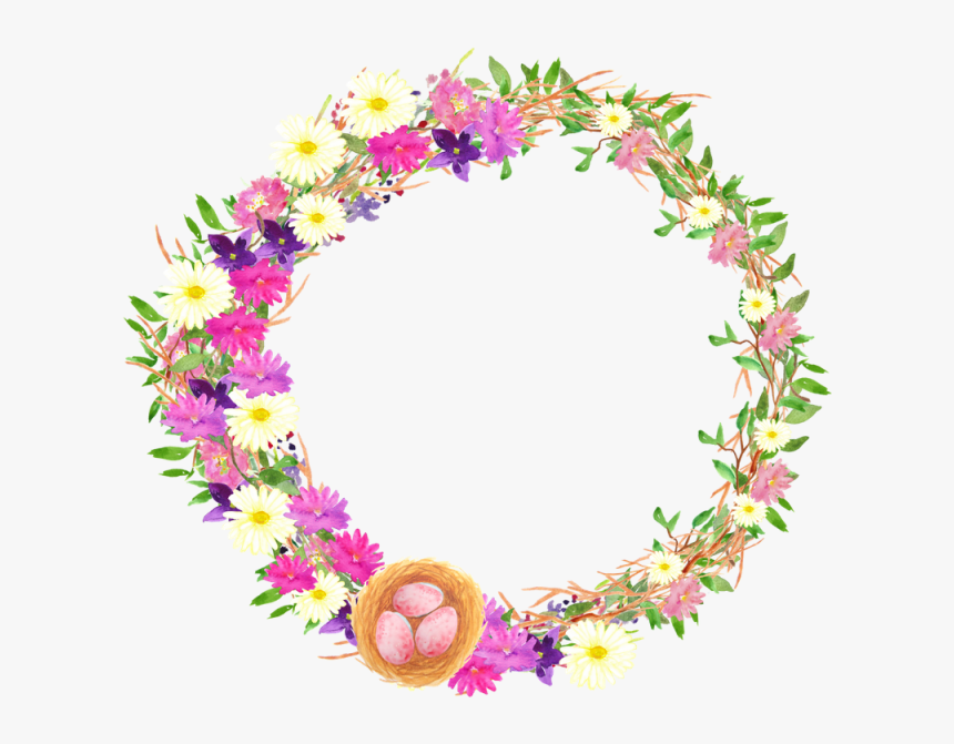 Spring Wreath Png, Transparent Png , Transparent Png Image - PNGitem