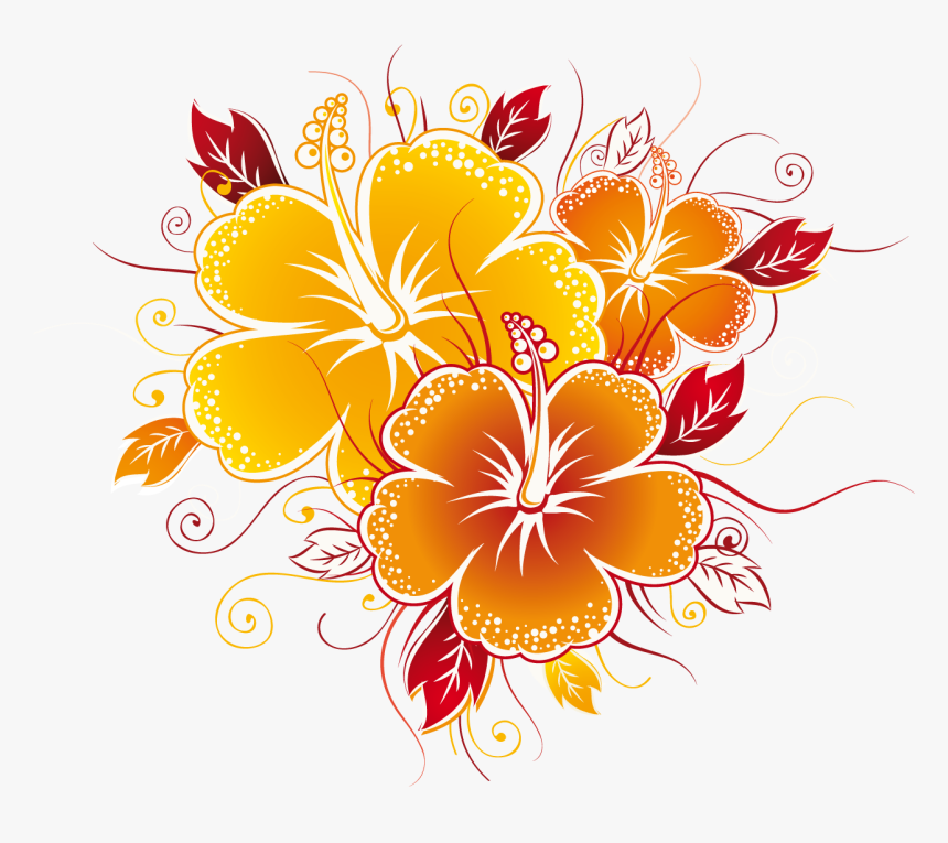 Colorful Swirl Flowers Png, Transparent Png , Transparent Png Image ...