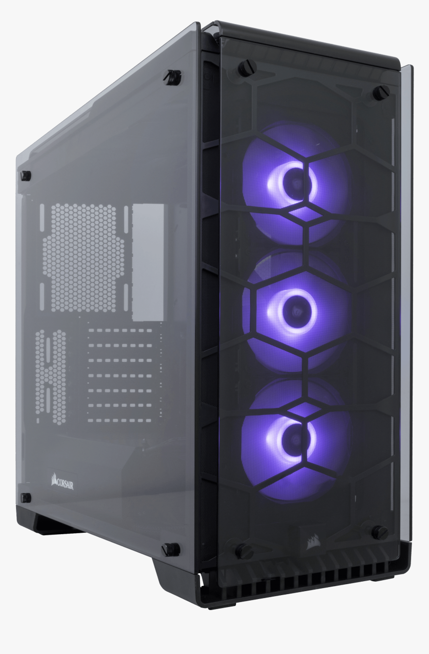 Corsair Crystal Series 570x Rgb Gaming Case - Computer Case, HD Png ...
