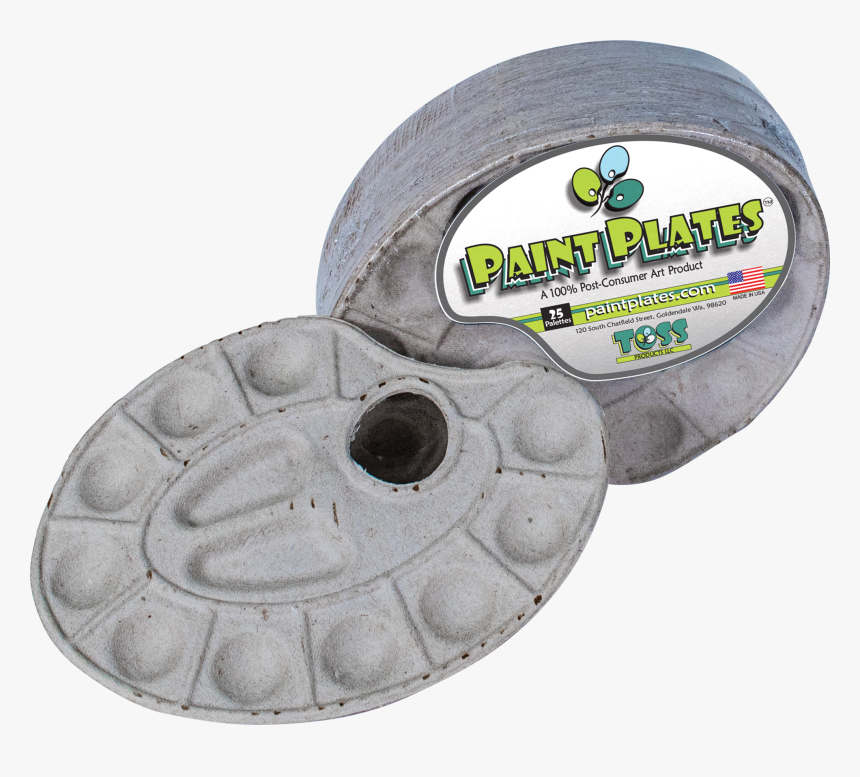 Paint Plates Recycled Paper Palettes 25 Pack, HD Png Download ...