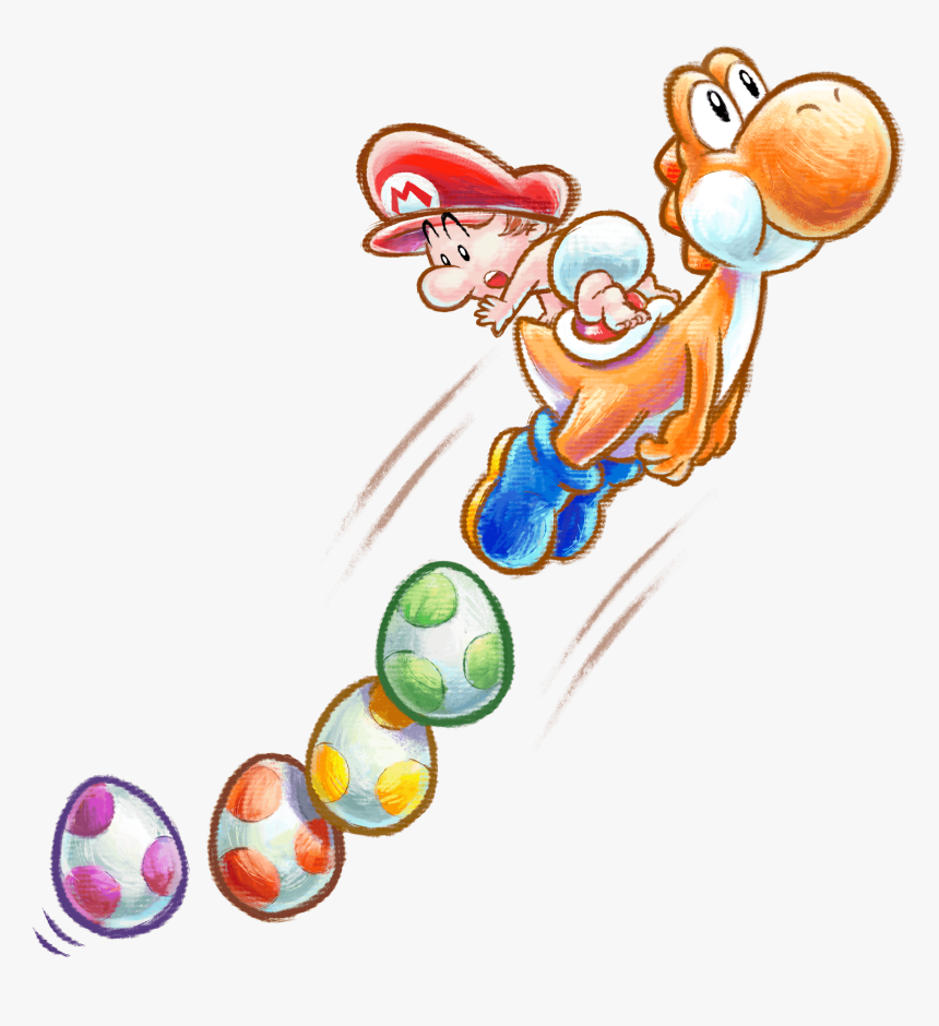 Yoshi's Island Orange Yoshi, HD Png Download , Transparent Png Image ...