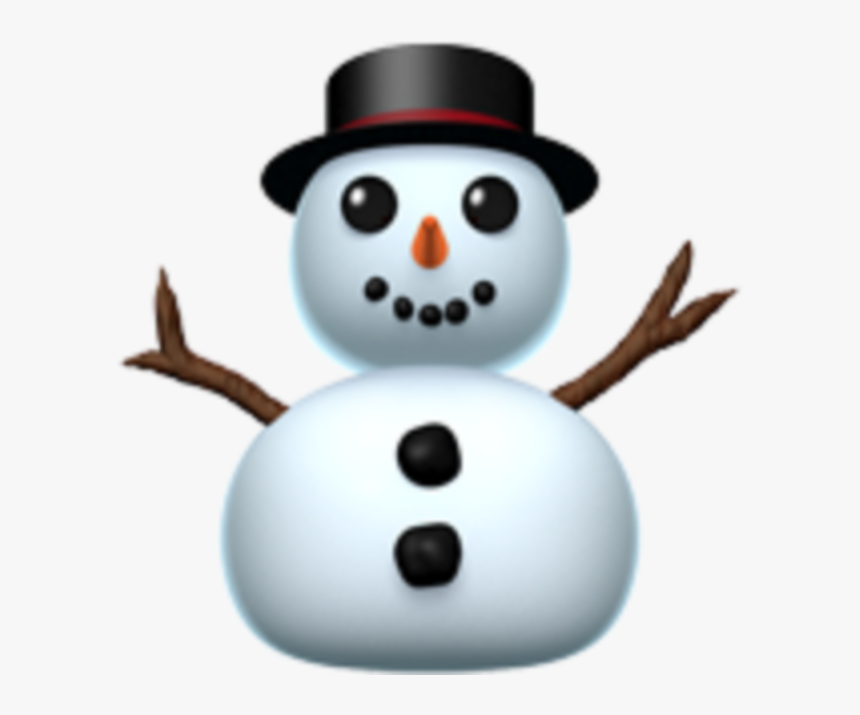 Iphone Emoji Snow Man, HD Png Download , Transparent Png Image - PNGitem
