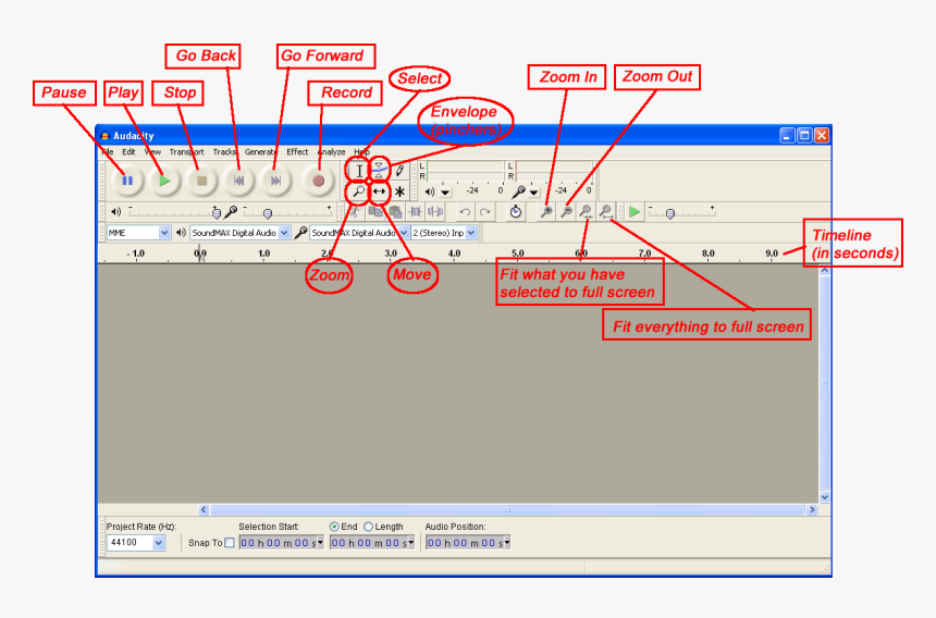 Audacity Interface, HD Png Download , Transparent Png Image - PNGitem