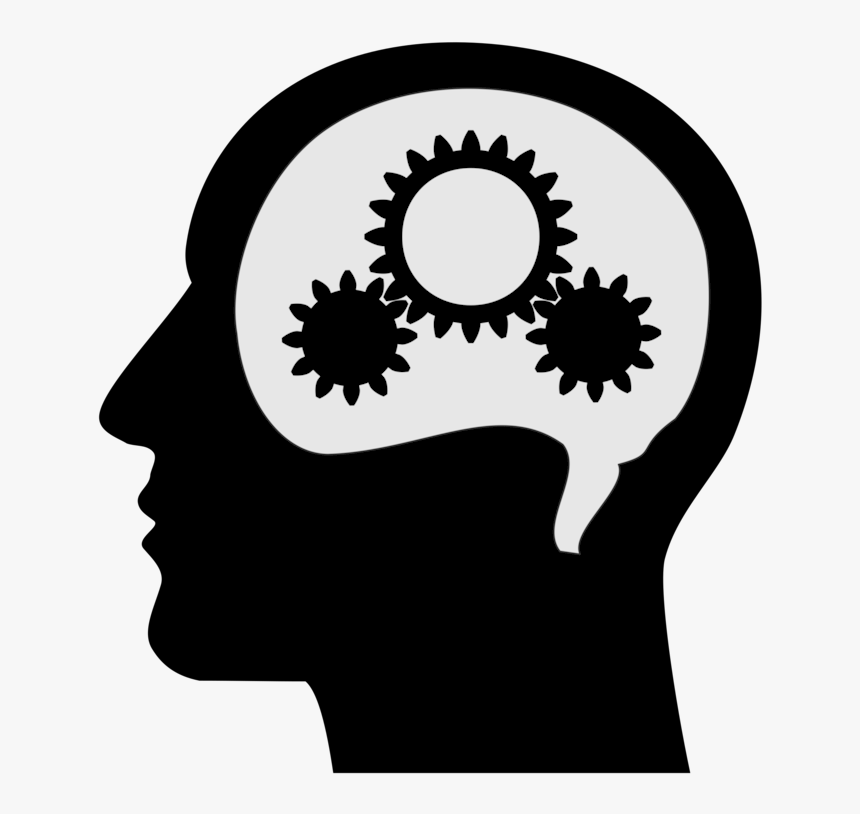 Human Behavior,head,flower - Black And White Clipart Thinking, HD Png ...
