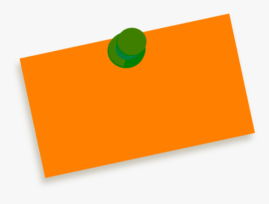 Sticky Note With Pin Transparent Background