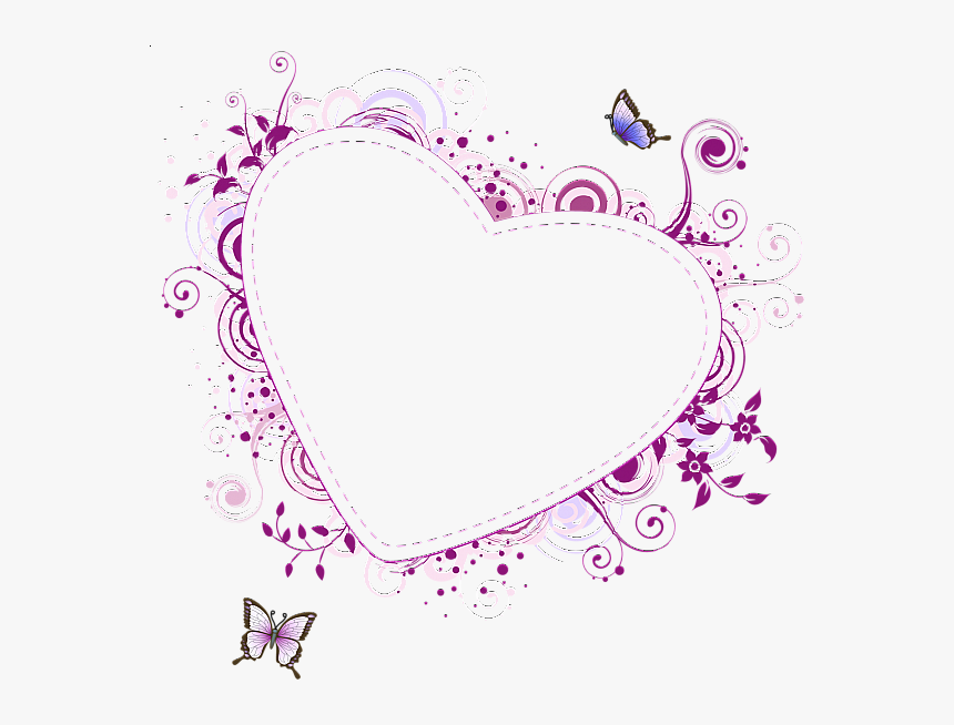 Pink Heart Frame Png, Transparent Png , Transparent Png Image - PNGitem