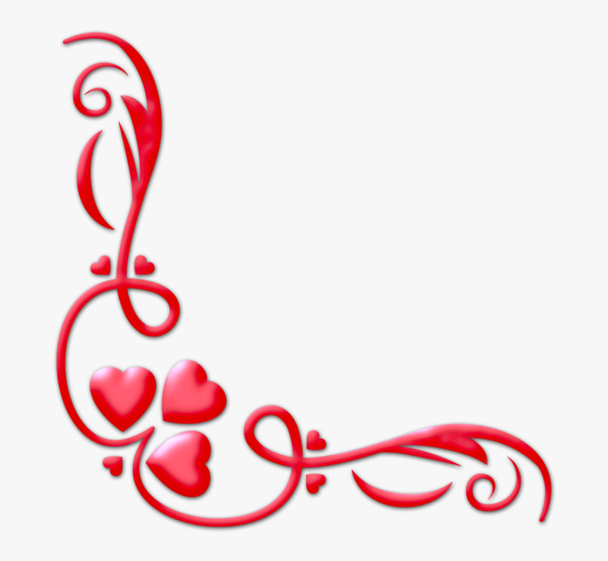 Valentines Day Border Png - Valentines Corner Png, Transparent Png ...