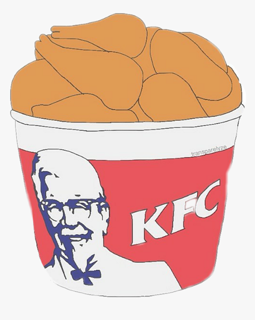 Kfc Sticker Overlays Food - Kfc Bucket, HD Png Download , Transparent ...