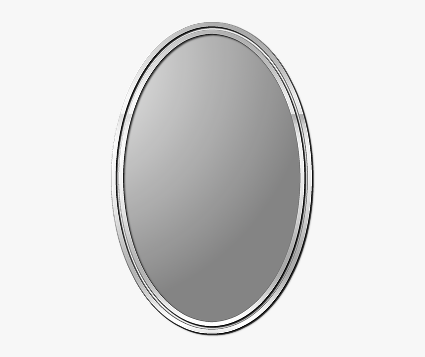 Download This High Resolution Mirror Transparent Png - Gray Silver Oval ...