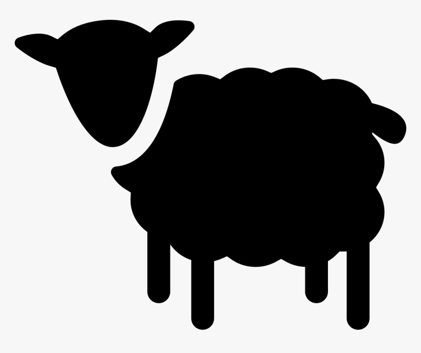 Sheep Silhouette - Black Sheep Shadow, HD Png Download , Transparent ...