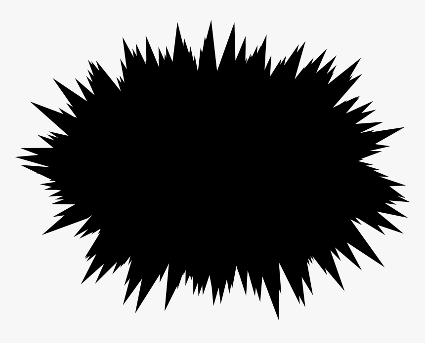 Spiky Shape Silhouette Clip Arts - Illustration, HD Png Download ...