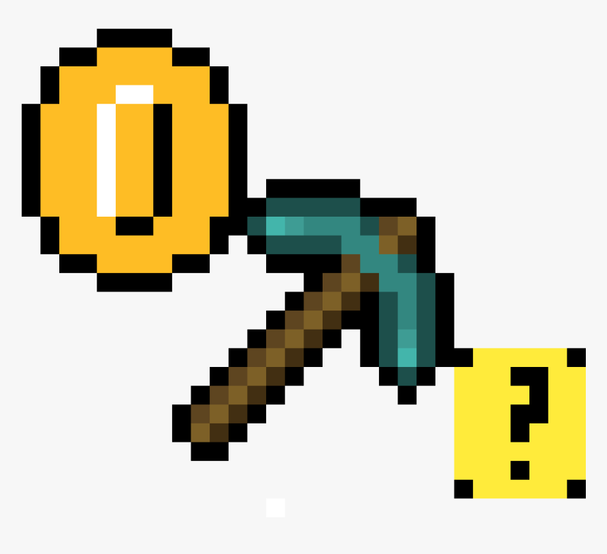 Minecraft Pixel Art Mario Coin
