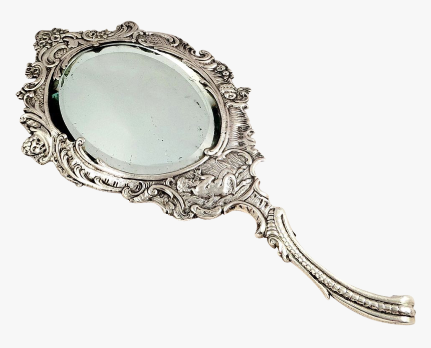 Antique Victorian Sterling Silver - Mirror, HD Png Download ...