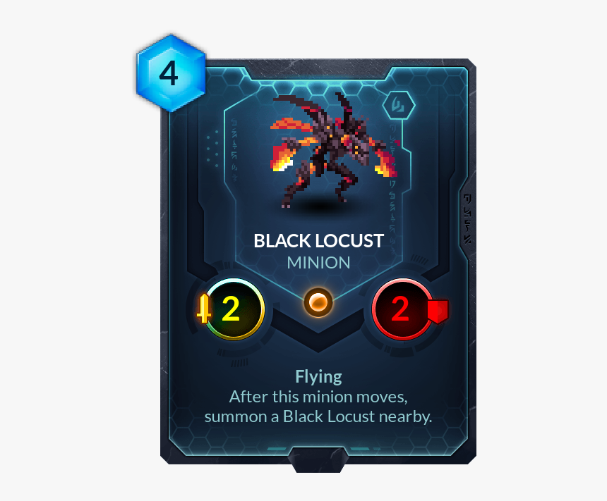Black Locust - Duelyst Card, HD Png Download , Transparent Png Image ...