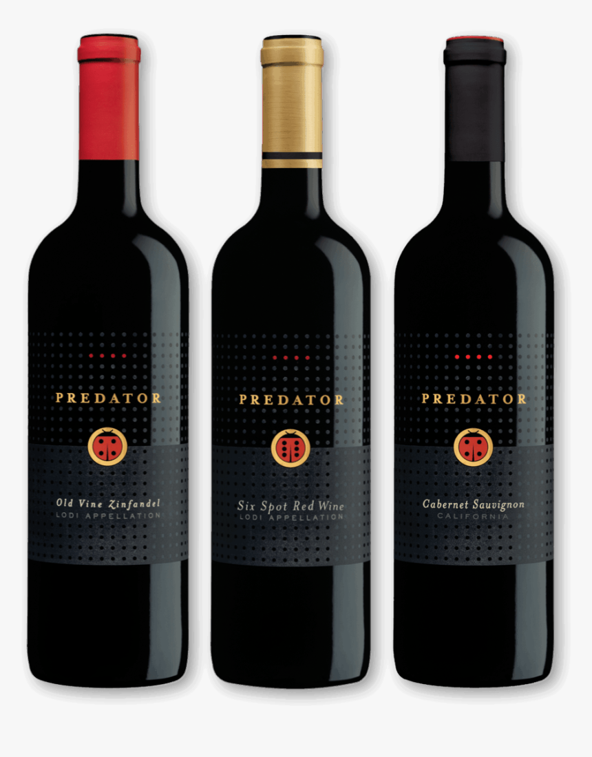 Predator Banner Bottles - Ladybug Wine, HD Png Download , Transparent ...