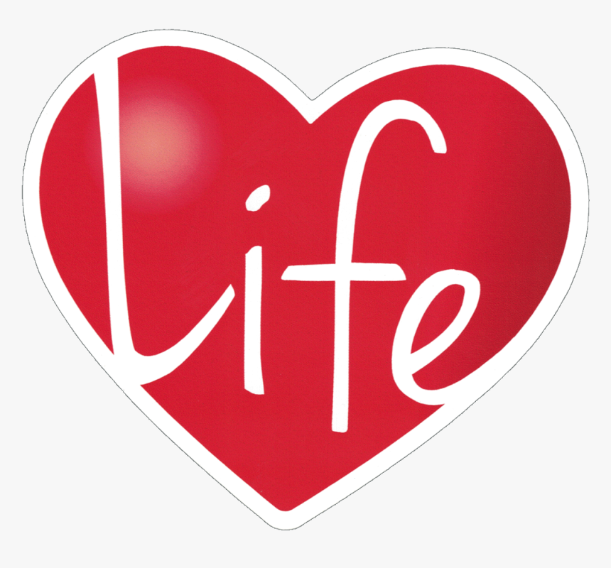 Small Bumper Sticker / Decal - Life Heart, HD Png Download ...