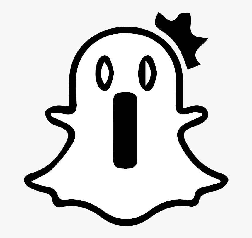 Ghost Clipart Snap - Snapchat Ghost Transparent Background, HD Png Download , Transparent Png ...