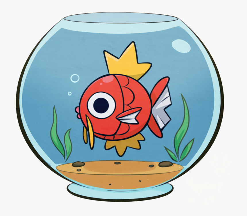 Little Magikarp By Twime - Magikarp In A Fish Bowl, HD Png Download ...