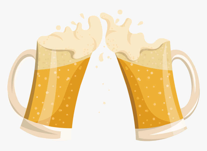 Transparent Cheer Cliparts - Beer Mugs Cheers Transparent, HD Png ...