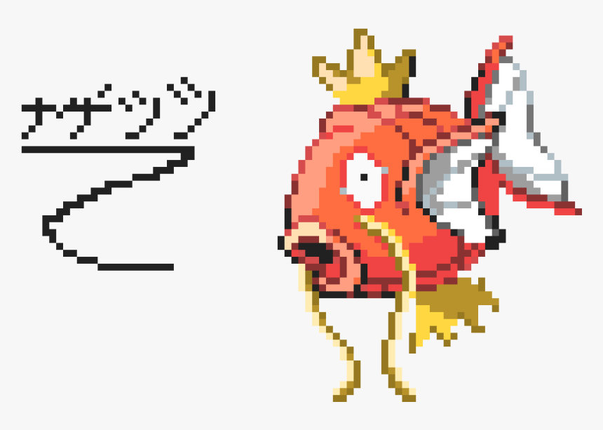 Pixel Art Pokemon Magikarp, HD Png Download , Transparent Png Image ...