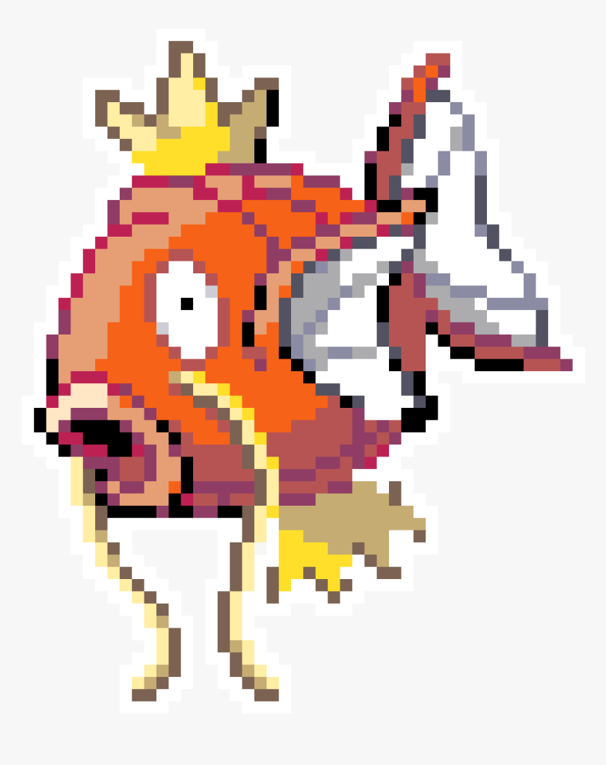 Pixel Art Pokemon Magicarpe, HD Png Download , Transparent Png Image ...
