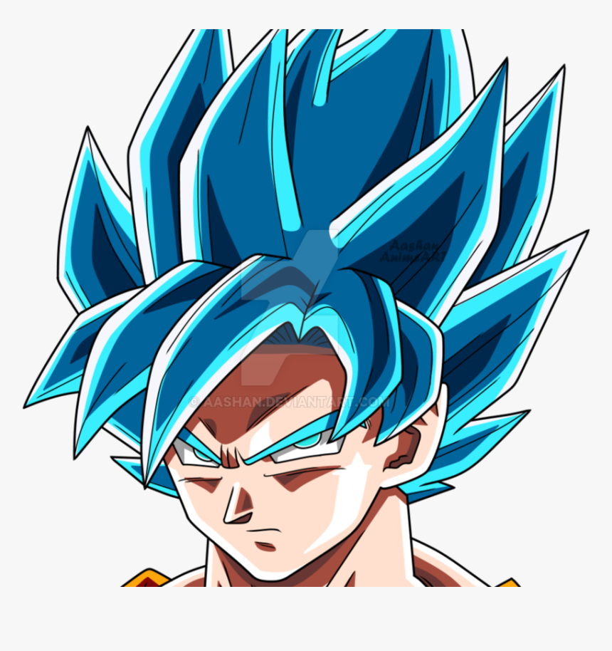 Goku Super Saiyan God Face
