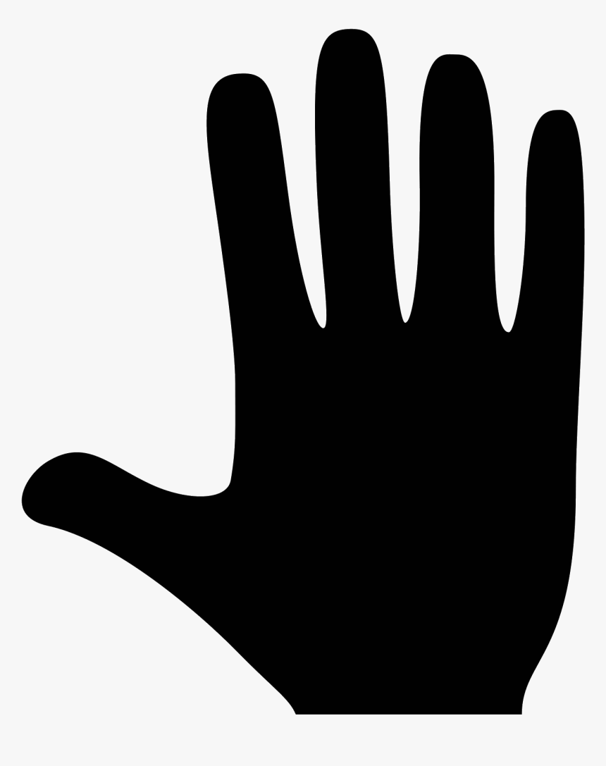 Hand Icon - Black And White Hand Icon, HD Png Download , Transparent ...