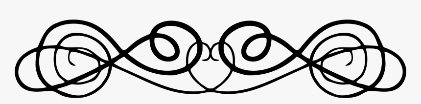 Vintage Flourish Divider Clip Arts - Fancy Swirl Clip Art, HD Png ...