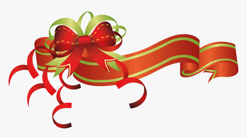Christmas Ribbon Border Clip Art